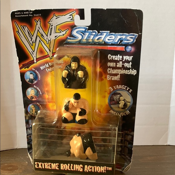 WWE | Toys | Hasbro Wwf Sliders Extreme Rolling Action Wresting Figure ...